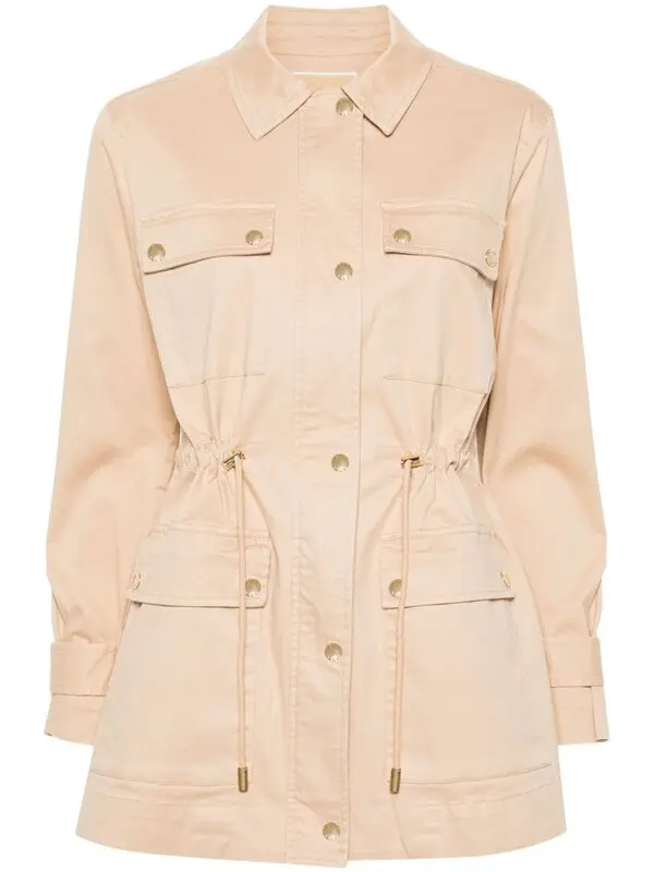 Michael Kors Twill Military Coat