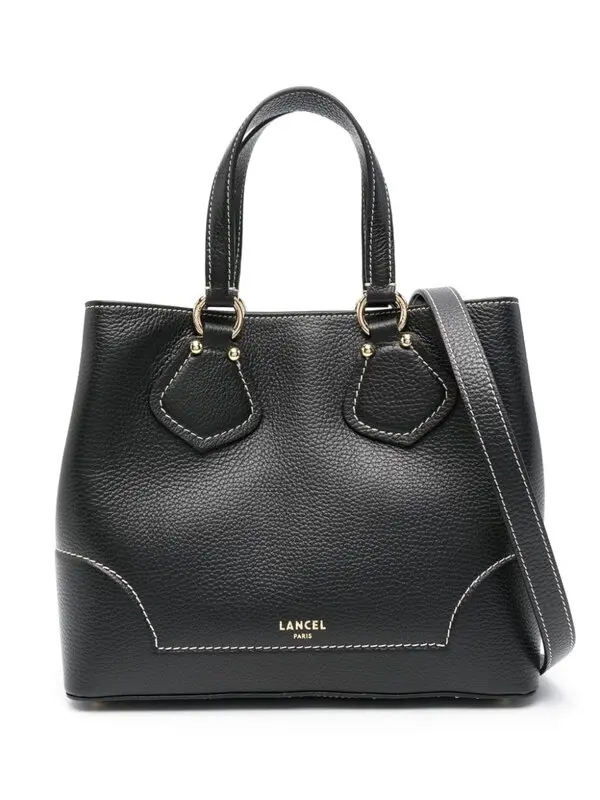 LANCEL Neo Izy Leather Tote Bag - Black