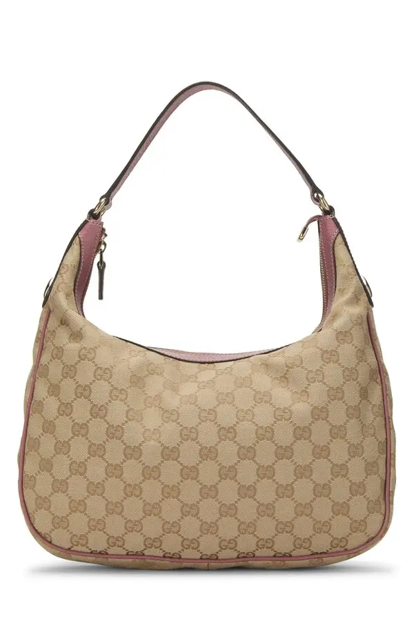 Gucci Original Gg Canvas Charmy Hobo - Brown