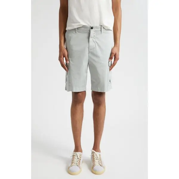 Eleventy Stretch Cotton Cargo Bermuda Shorts