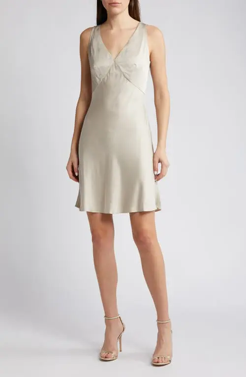 knee length dresses for ladies York Satin Mini Dress