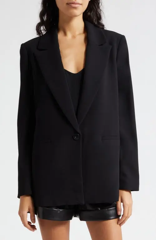Alice + Olivia Denny Notched Collar Blazer - Black