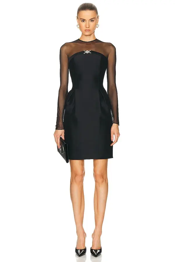 Versace Sculptural Cocktail Dress In Black - 64% Off | Editorialist