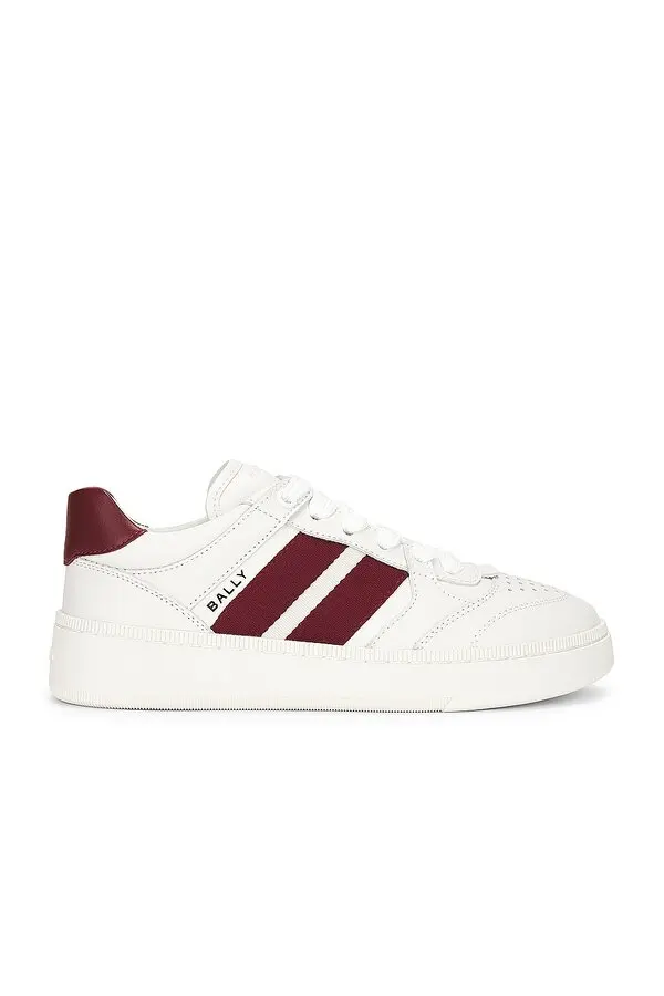 Bally Rebby Sneaker In White In White Bally Red 66% Off