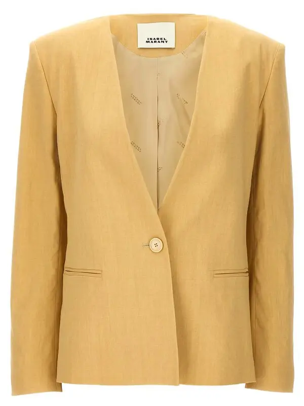 Isabel Marant Manzil Single-breasted Blazer - Beige