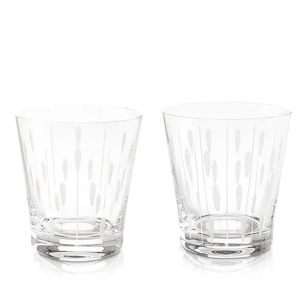 Lalique Lotus Drops And Dew Tumblers, Set Of 2
