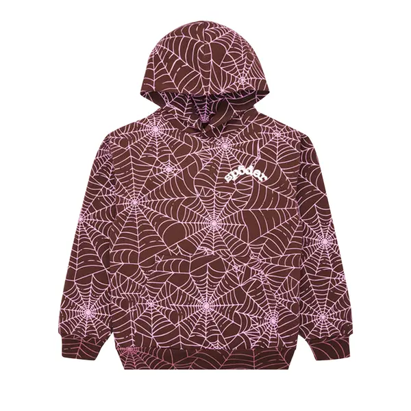 SP5DER Printed Hoodie - Brown