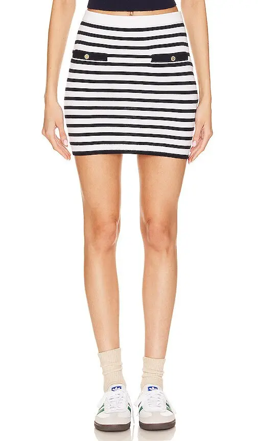 LOVERS AND FRIENDS Selene Striped Knit Skirt