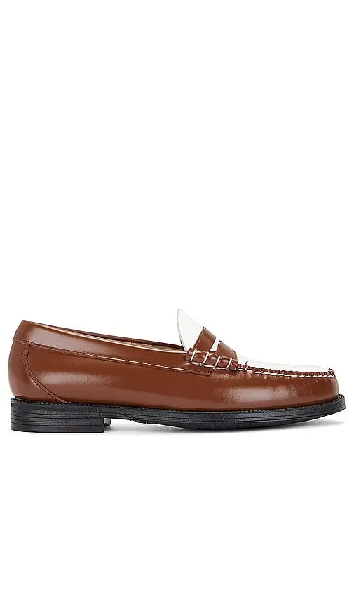 G.H.BASS Larson Easy Weejun Loafer - Cognac & White