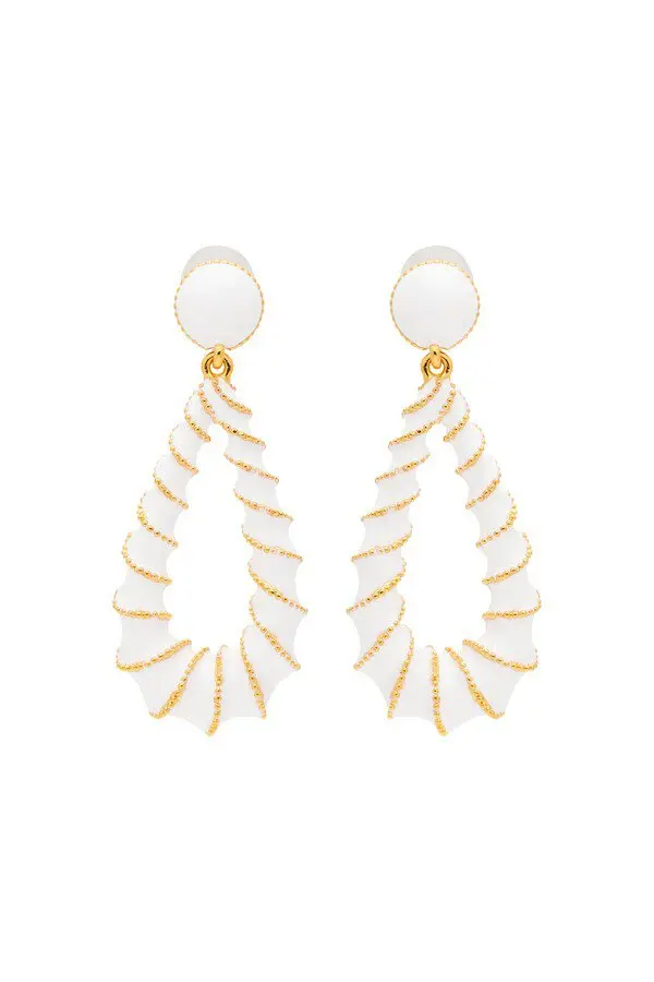 KENNETH JAY LANE Plated Teardrop Earrings