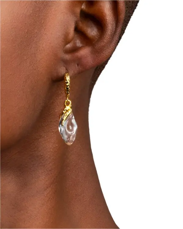 Alexis Bittar Liquid Vine Raindrop Earrings