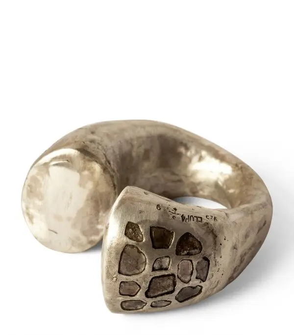 PARTS OF FOUR Sterling And Diamond Druid Ring - Silver | Editorialist