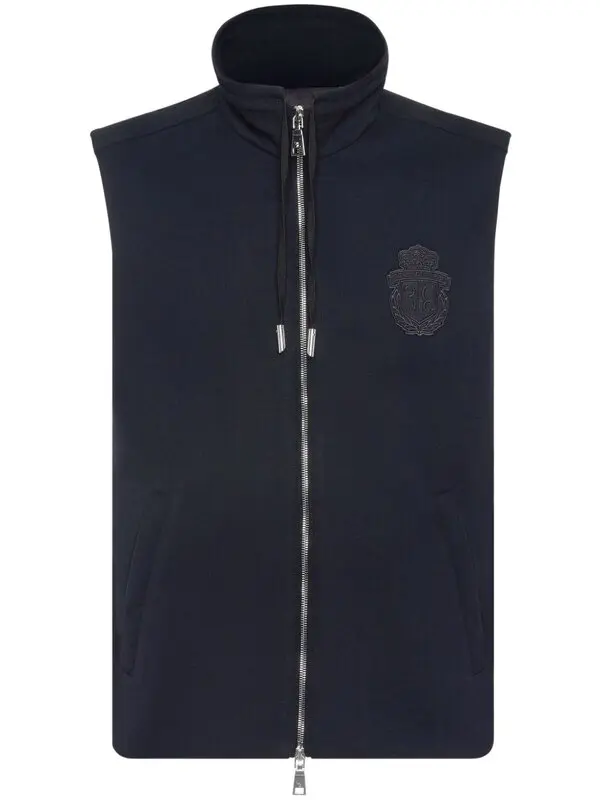 BILLIONAIRE Logo-appliqué Wool Gilet