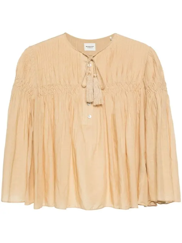 MARANT ETOILE Axeliana Pintuck-detail Blouse