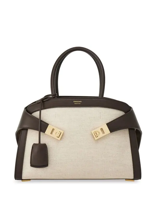 FERRAGAMO Small Hug Tote Bag - Neutrals