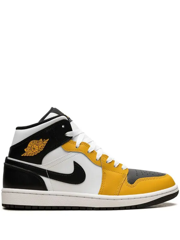 JORDAN Air 1 Mid Ochre Sneakers - Yellow