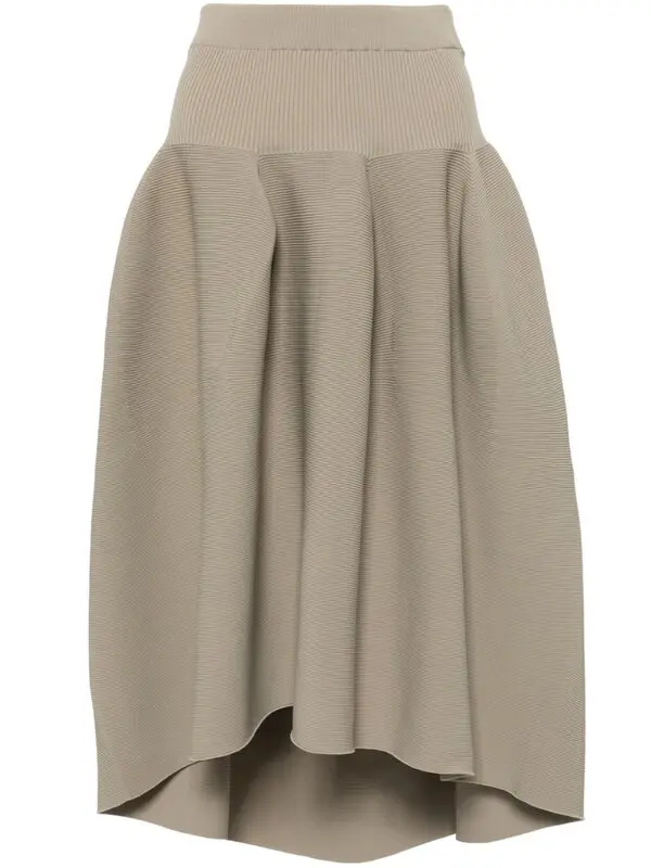Cfcl Pottery Curved-Hem Skirt In Brown - 76% Off | Editorialist