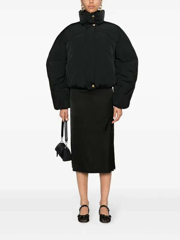 Jacquemus La Doudoune Courte Caraco Puffer Jacket - Black