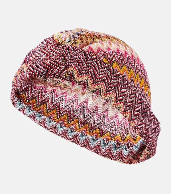 Missoni Zig Zag Head Wrap In Multicoloured - 30% Off  display picture 3