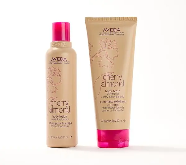 Aveda Cherry Almond Body Scrub & Body Lotion 2-pc Set