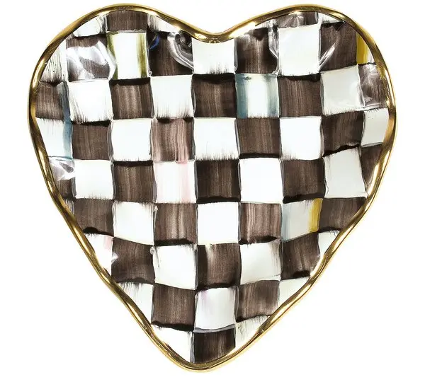 MACKENZIE-CHILDS Ceramic Heart Plate