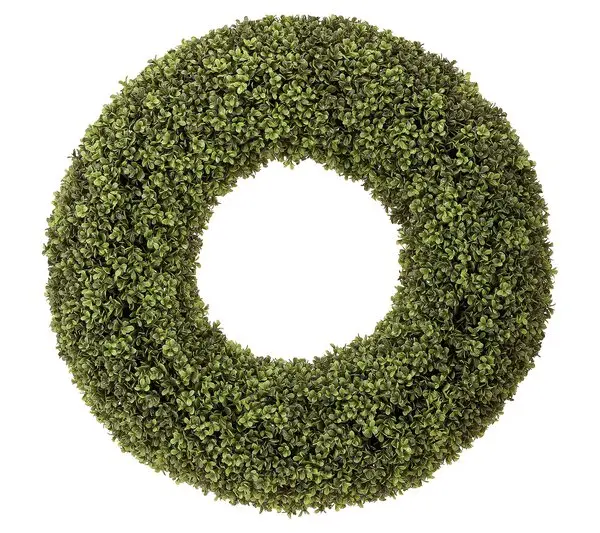 VALERIE PARR HILL Spring Boxwood Wreath 28 Valerie