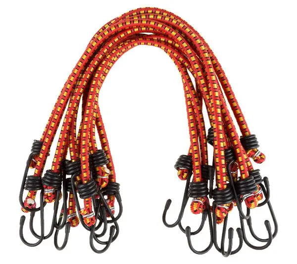 STALWART Bungee Cords 10-pack Virgin Rubber 18- Inch Cordage