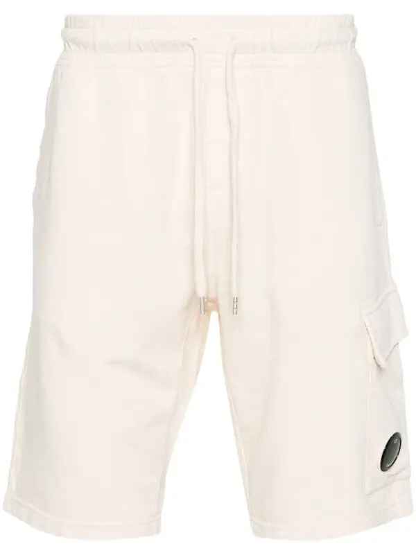 C.P. COMPANY Lens-detail Cotton Cargo Shorts - Neutrals