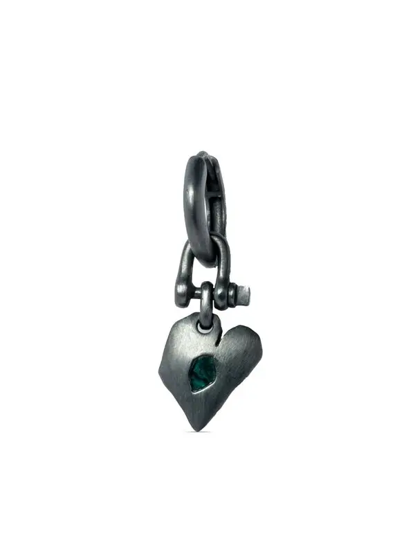 PARTS OF FOUR Heart And Diamond Drop Earring