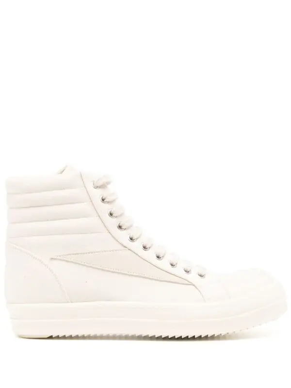 Rick Owens Lido Panelled High-top Sneakers