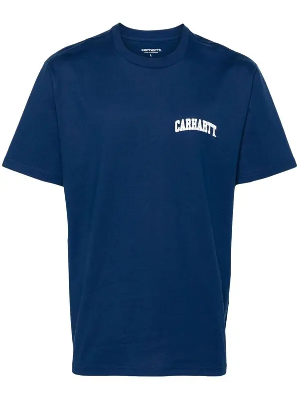 Carhartt Work In Progress University Script Cotton T-shirt - Blue