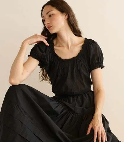 DÔEN Frederica Top - Black