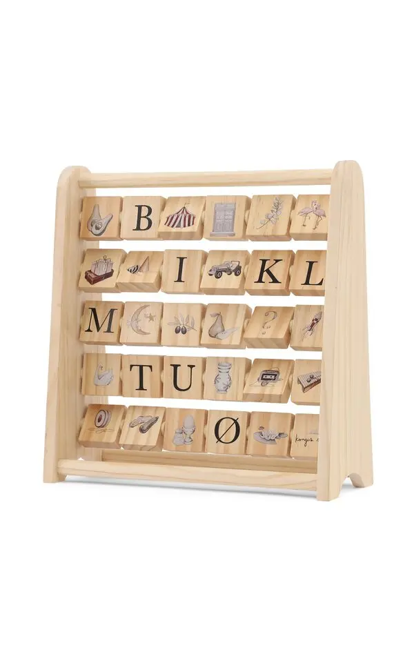 Konges Sløjd Abc Wooden Block Frame - Multi | Editorialist