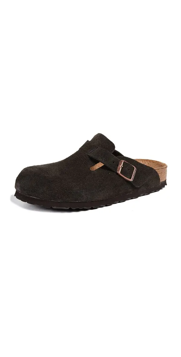 BIRKENSTOCK Boston Soft Footbed Clogs Narrow - Mocha