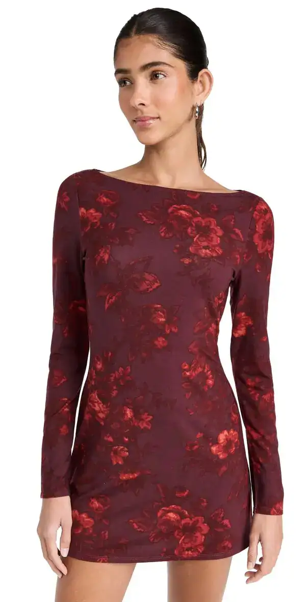 Reformation Jaelynn Knit Dress In Sanguine - 50% Off | Editorialist