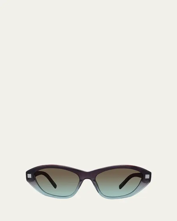 Givenchy 4g Logo Cat-eye Sunglasses - Dark Brownothergradient Brown