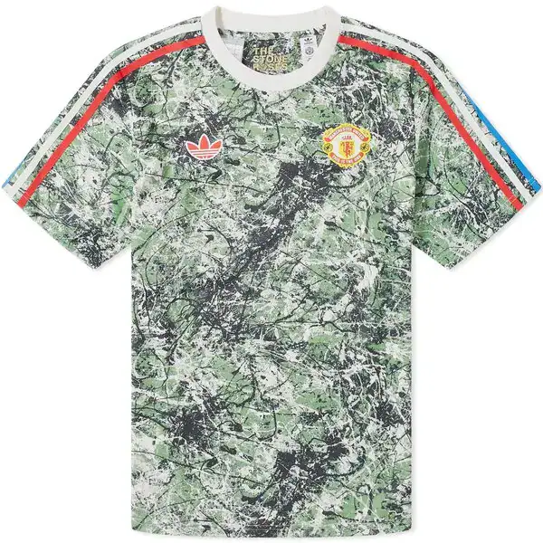 Adidas X Mufc X The Stone Roses Camouflage Football Jersey - Green ...
