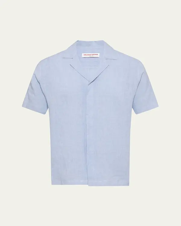 Orlebar Brown Maitan Linen Button-down Shirt