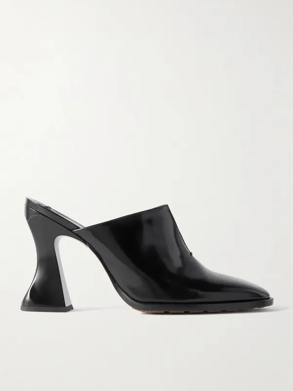 Bottega Veneta Cha-cha Vinyl Mules - Black