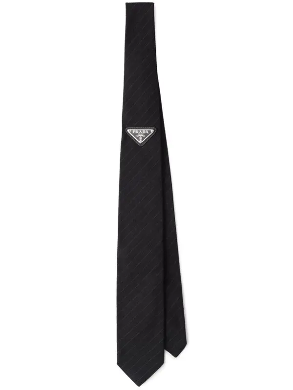【美品】プラダPRADA トライアングルロゴ　ネクタイ　黒 Amazon | [Prada] [プラダ] ネクタイ ボロタイ ループタイ