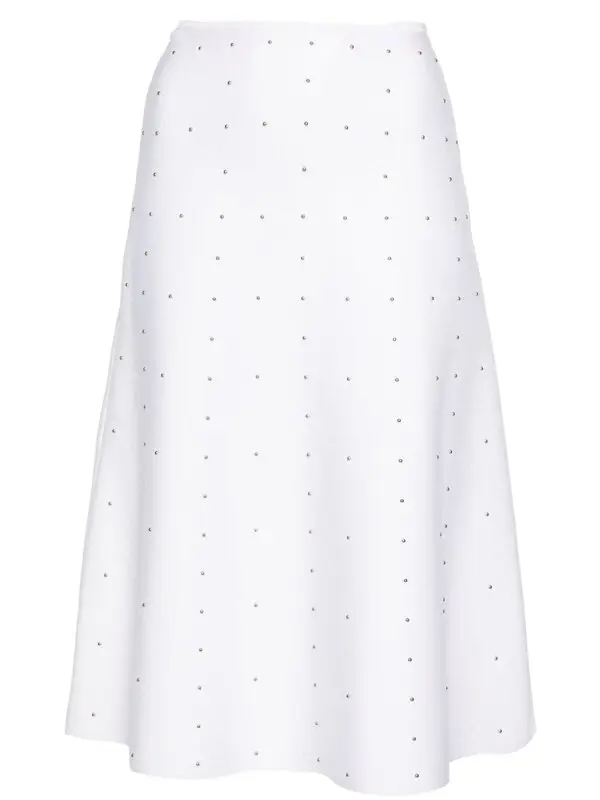 Fabiana Filippi Studded Knitted Midi Skirt
