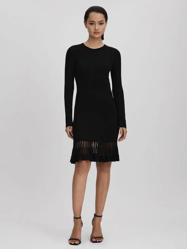 REISS Teagan Knitted Mini Dress