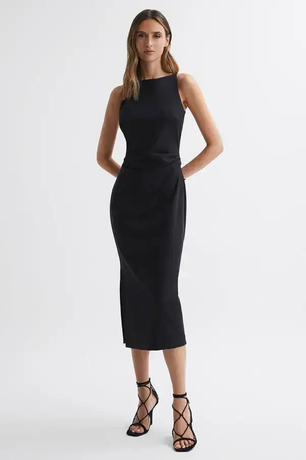 reiss black bodycon dress Reiss Lace Bodycon Dress in Black