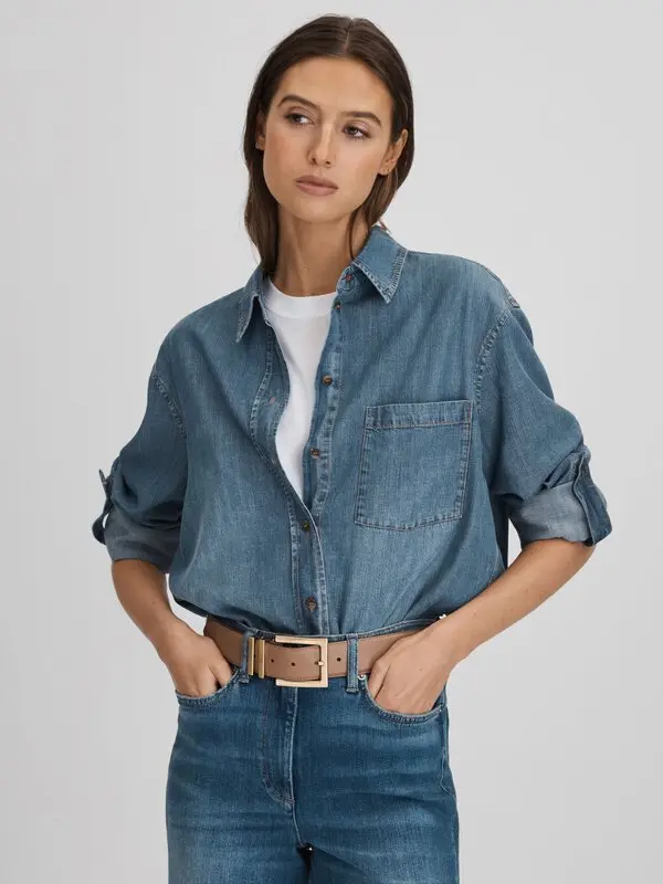 REISS Carter Denim Shirt