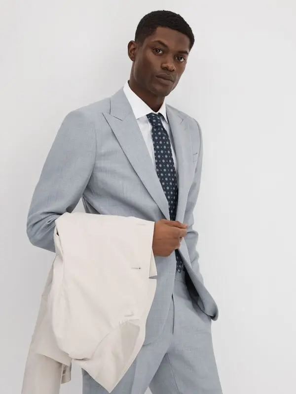 REISS Dandy Slim Fit Wool Single Breasted Blazer