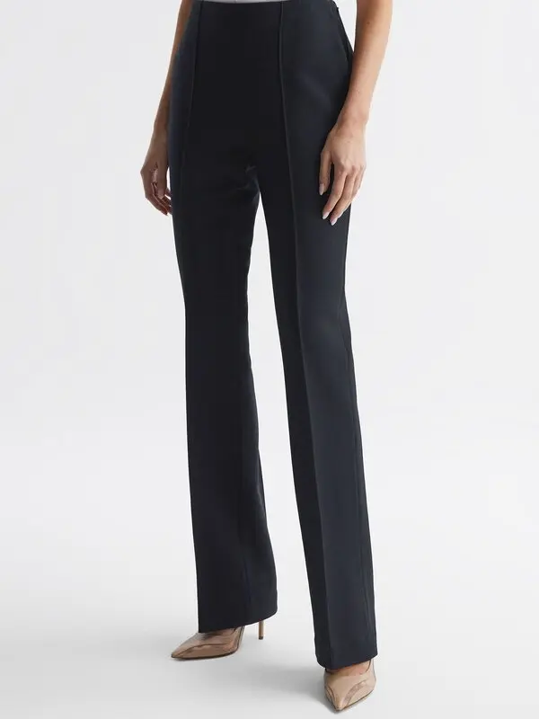 REISS Wool Flared Suit Trousers