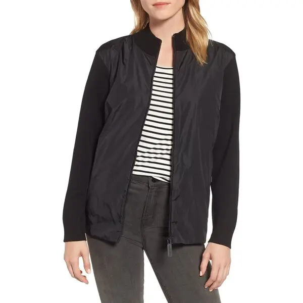 Canada Goose Windbridge Zip-up Sweater Jacket - Black