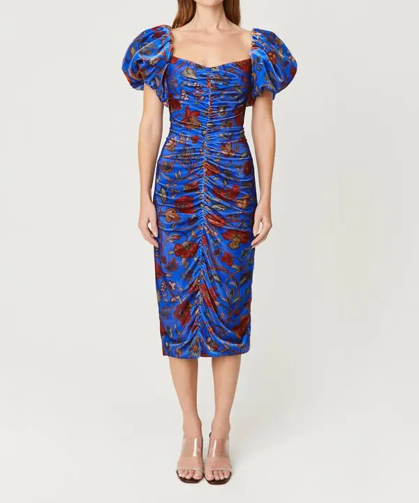Buy Rhode Tessa Dress In Royal Vichy Rose Grande - Multi At 36% Off ...