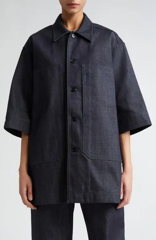 JIL SANDER Oversize Denim Overshirt
