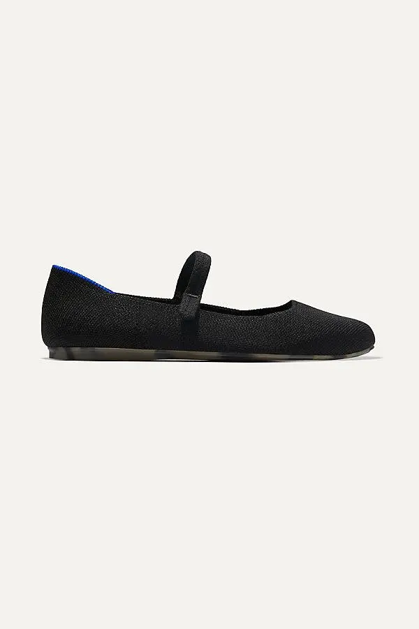 Rothy's The Square Mary Jane Flats - Black